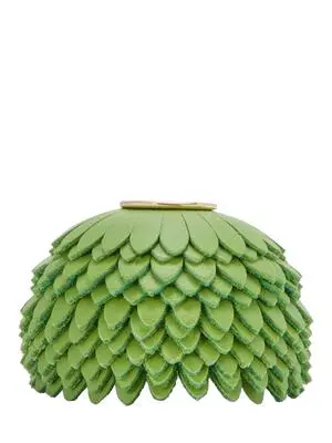 Loewe Calfskin Flower Charm Green