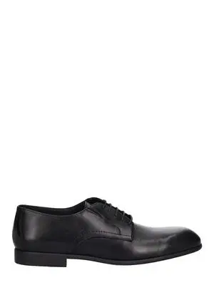 BALDININI Leather Derby Shoes - Black