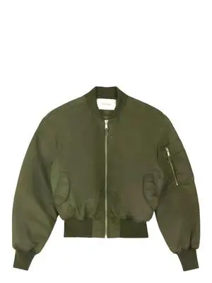 ENTIRE STUDIOS Puffe-sleeve Bomber Jacket - Green