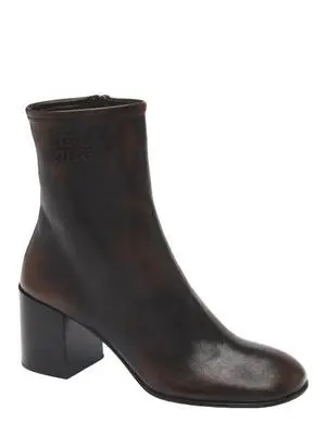 Miu Miu Block Heel Bootie - Moro