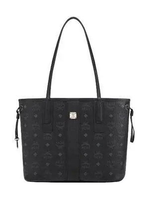 Mcm Small Reversible Liz Shopper - Black