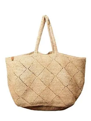 ZANATANY CONCEPTS Maria Beach Raffia Tote Bag
