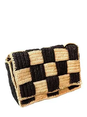 ZANATANY CONCEPTS Cracky Raffia Bag Black
