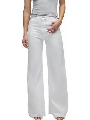 Hudson Jeans Jodie High Rise Wide Leg Jeans - White