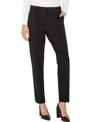 LIVERPOOL Gemma High-waist Ponte Pants - Black