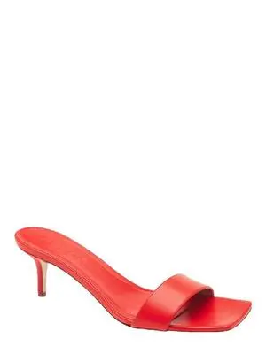AeydĒ Ilvy Leather Slide Sandal - Red