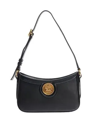 Chloé Mini Horse Medal Leather Shoulder Bag - Black