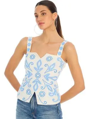 ALLISON Cristina Embroidered Tank