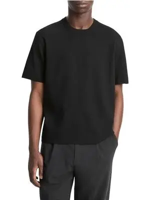 Vince Milano Short-sleeve Crew Neck Sweater - Black