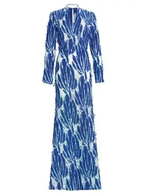 Silvia Tcherassi Ebba Maxi Dress - Blue