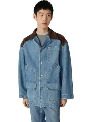 Bottega Veneta Indigo Denim Jacket - Mid Blue