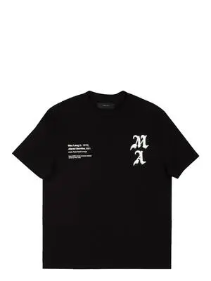 Amiri Wes Lang Checker Skull Tee - Black