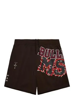 CACTUS JACK BY TRAVIS SCOTT Cactus Jack X Mitchell & Ness Mississippi State University Shorts - Brown