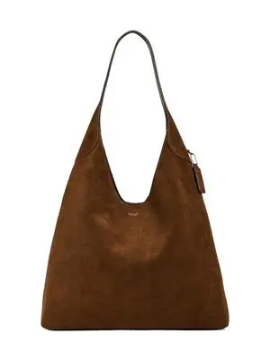 Coach Suede Brooklyn Shoulder Bag B4/warm Brown