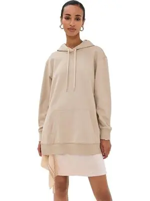 3.1 Phillip Lim Hoodie Combo Dress With Mini Slip Skirt - Concrete