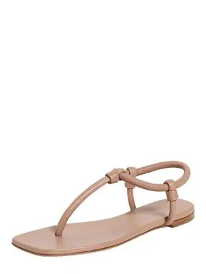 GIANVITO ROSSI Juno Thong Sandals - Praline
