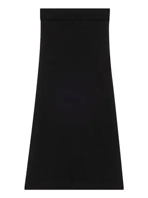 TOTÊME Sheer Knit Maxi Skirt - Black