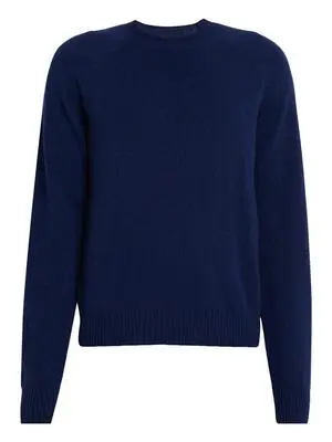 TOM FORD Cashmere And Lambswool Raglan Crewneck Sweater - Ocean Blue