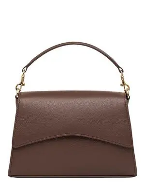 BY BANOO Leather After Work Bag Mocha/gold