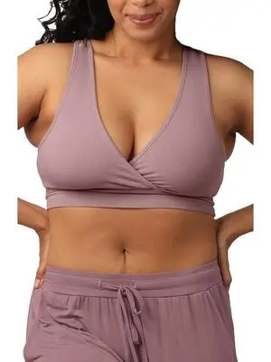 KINDRED BRAVELY French Terry Racerback Nursing & Sleep Brafits Sizes 30b-46d - Twilight