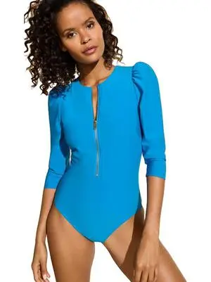 STYLEST Dreamsculpt Puff Sleeve One Piece - Sapphire