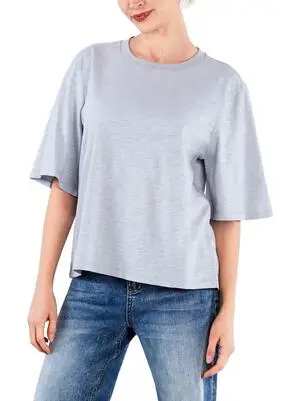 HINT OF BLU Oversized Crewneck T-shirt - Pearl Blue