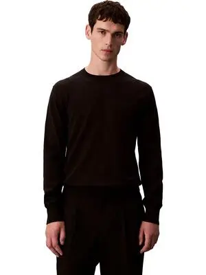 Calvin Klein Supima Cotton Classic Sweater - Black
