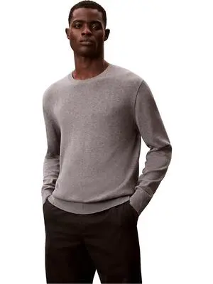 Calvin Klein Supima Cotton Classic Sweater Medium Grey Heather