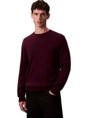 Calvin Klein Supima Cotton Classic Sweater Passion Plum