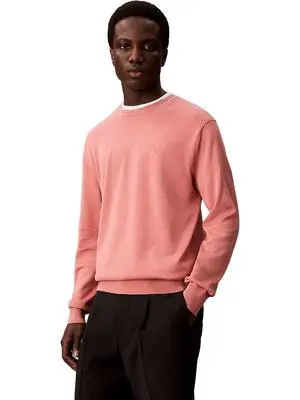 Calvin Klein Supima Cotton Classic Sweater - Sunset Rose