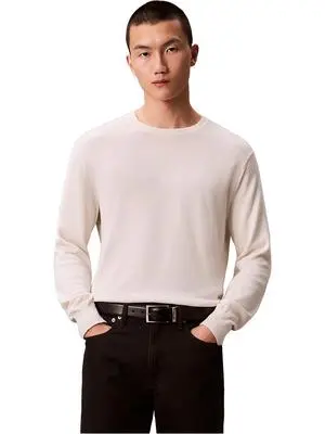 Calvin Klein Supima Cotton Classic Sweater - Tofu