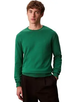Calvin Klein Supima Cotton Classic Sweater Verdant Green