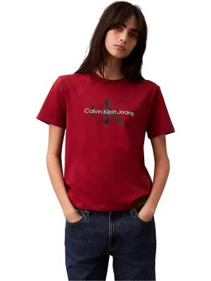 Calvin Klein Monologo Graphic T-Shirt Winery