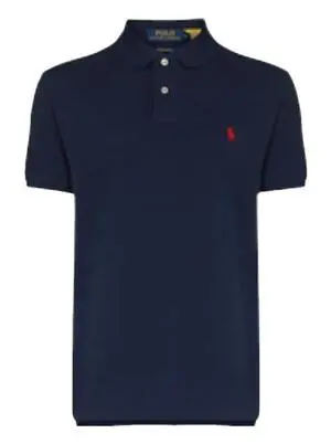 Polo Ralph Lauren Slim Fit Mesh Polo - Newport Navy Blue