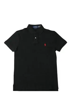 Polo Ralph Lauren Shortsleevelim Fitesh Polo - Polo Black