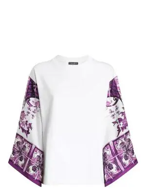 Dolce & Gabbana Majolica-print Blouse - White