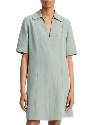 Vince Short Sleeve A-line Dress - Clay Sage