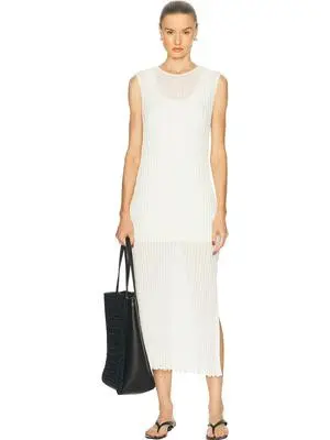 Loulou De Saison Ada Sleeveless Long Knit Dress - Ivory
