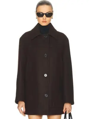 JIL SANDER Felt Blouson - Ganache