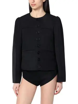 NAMACHEKO Collarless Jacket - Black