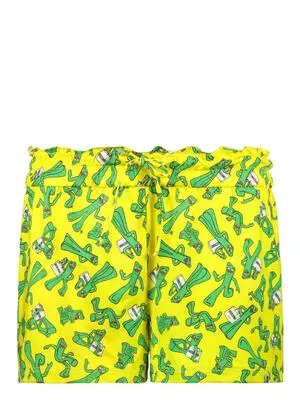 Moschino All-over Print Shorts - Yellow