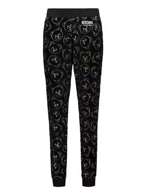 Moschino All-over Print Trousers - Black