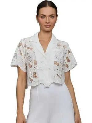 CARBON38 Lace Resort Shirt