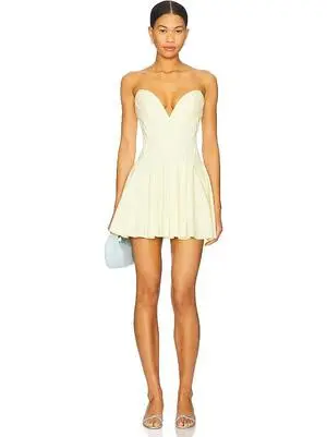 Superdown Carmela Strapless Mini Dress - Yellow
