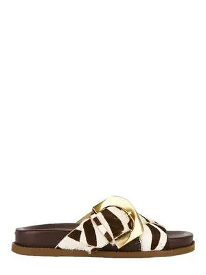 Schutz Lois Sporty Sandal - Off Brown