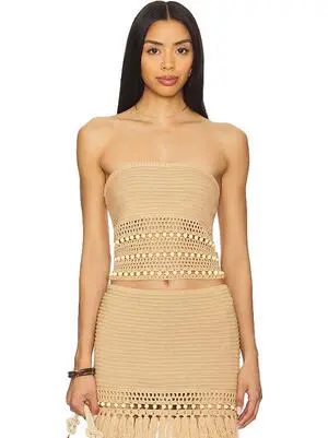 Tularosa Larrin Strapless Top - Camel