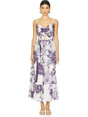 FALGUNI SHANE PEACOCK X Long Dress - Purple