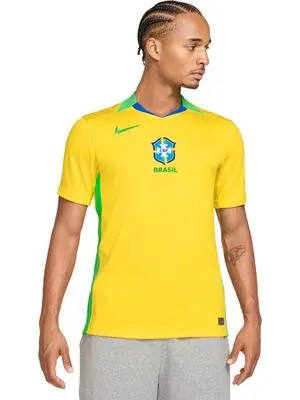 Nike Brazil 2025 Stadium Home Dri-fit Soccer Replica Jersey - Yellow