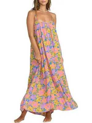 BILLABONG Sandy Cove Floral Maxi Sundress - True Blue