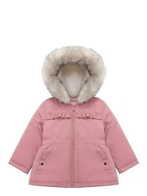 ROKKA&ROLLA Fleece Lined Parka - Rose Pink